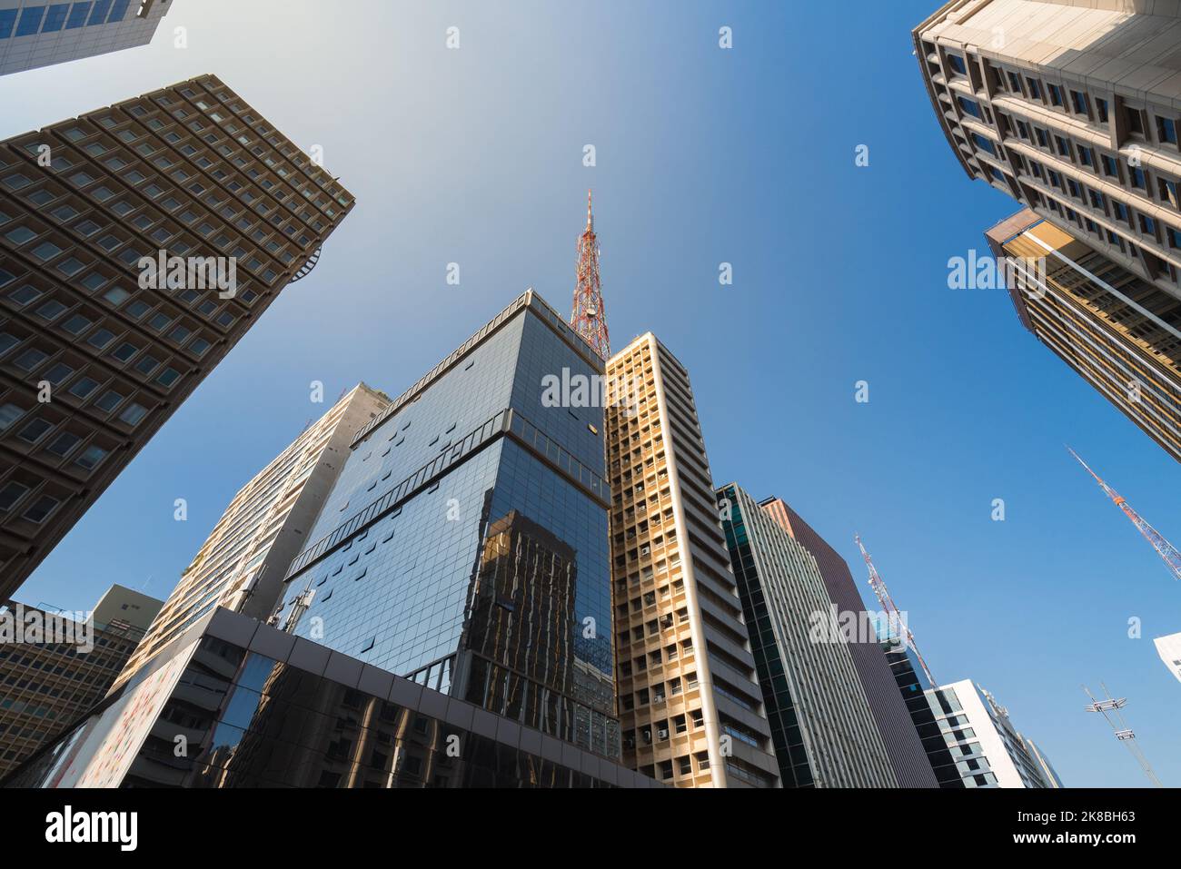 Modern Architecture Office Buildings in Paulista Avenue in Sao Paulo ...