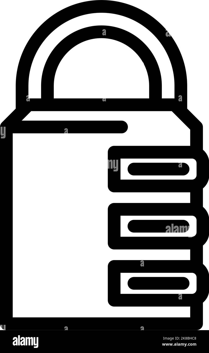 password padlock line icon vector illustration Stock Vector Image & Art ...