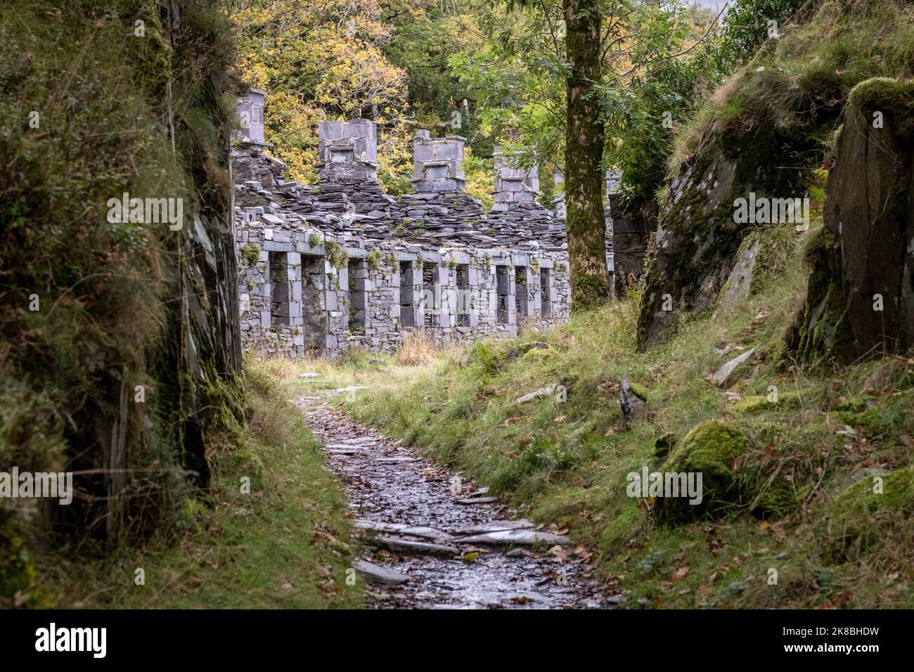 Anglesey Barracks at Dinorwic Slate Quarry, situated between the ...