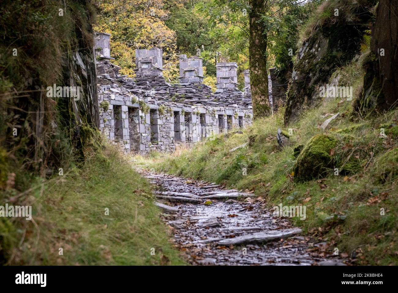 Anglesey Barracks at Dinorwic Slate Quarry, situated between the ...