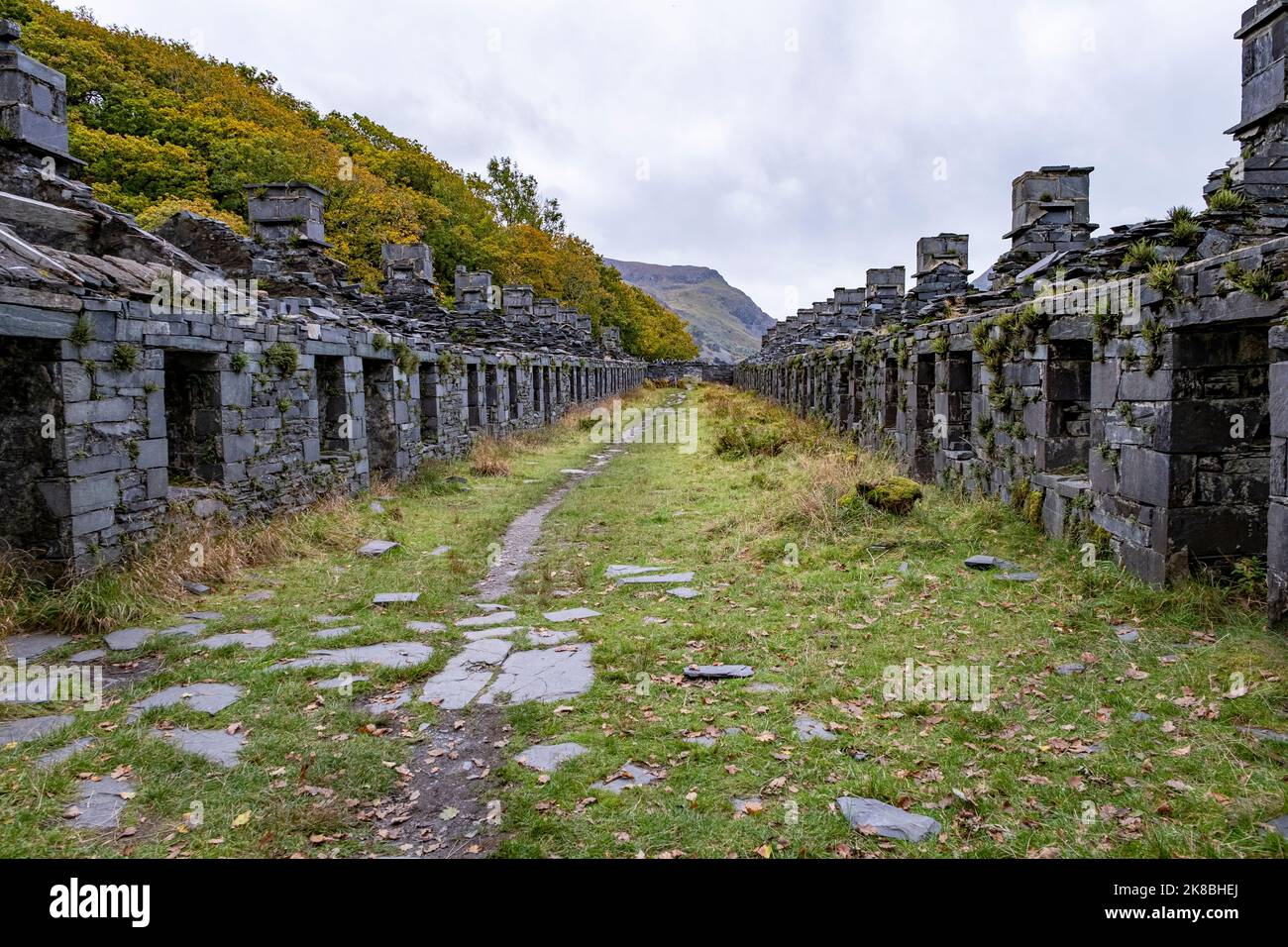 Anglesey Barracks at Dinorwic Slate Quarry, situated between the ...