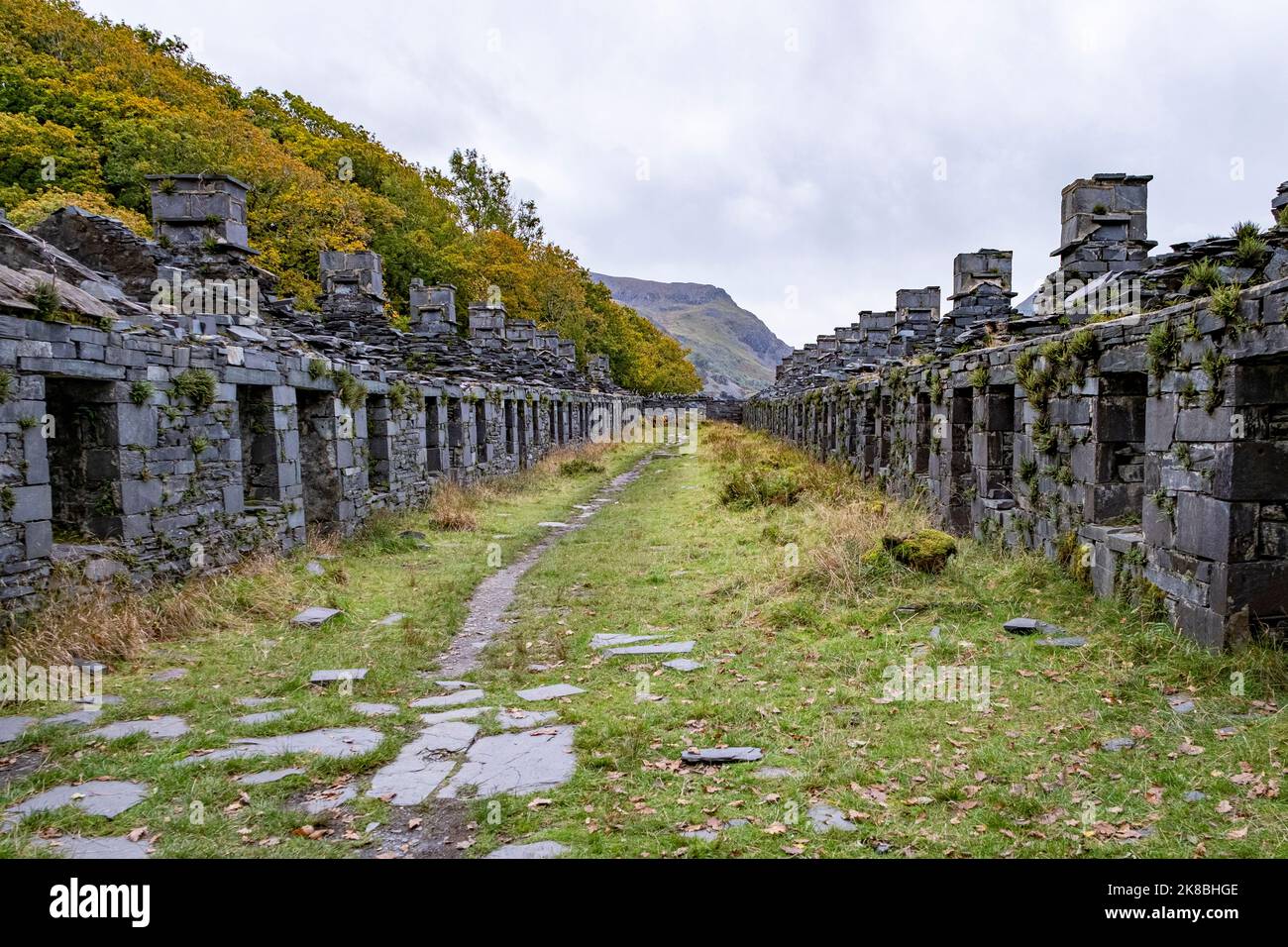 Anglesey Barracks at Dinorwic Slate Quarry, situated between the ...