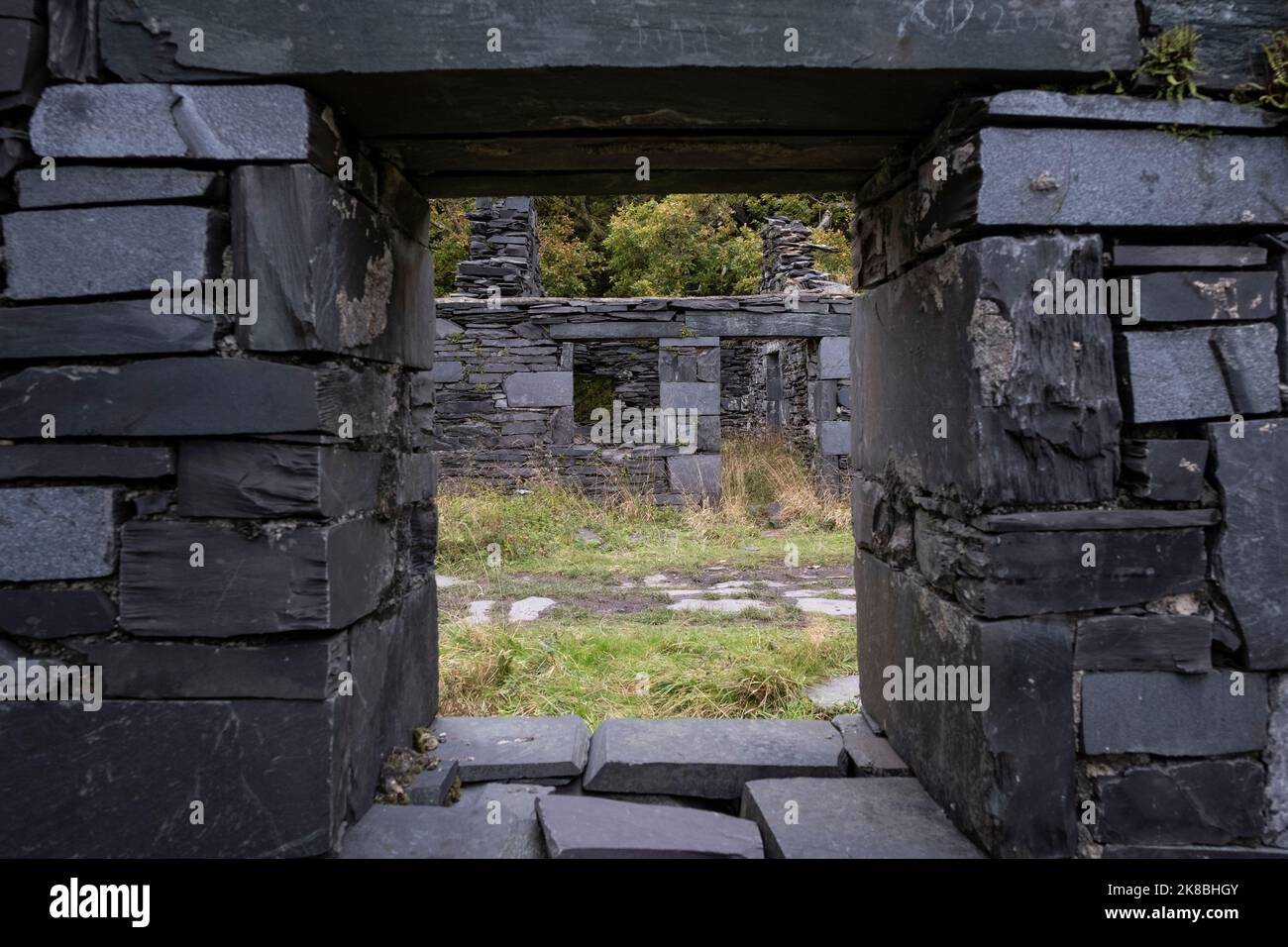 Anglesey Barracks at Dinorwic Slate Quarry, situated between the ...