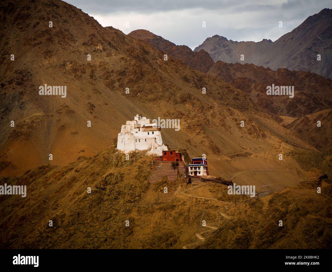 Namgyal Tsemo Monastery in Leh, Ladakh region.Panoramic view of ...