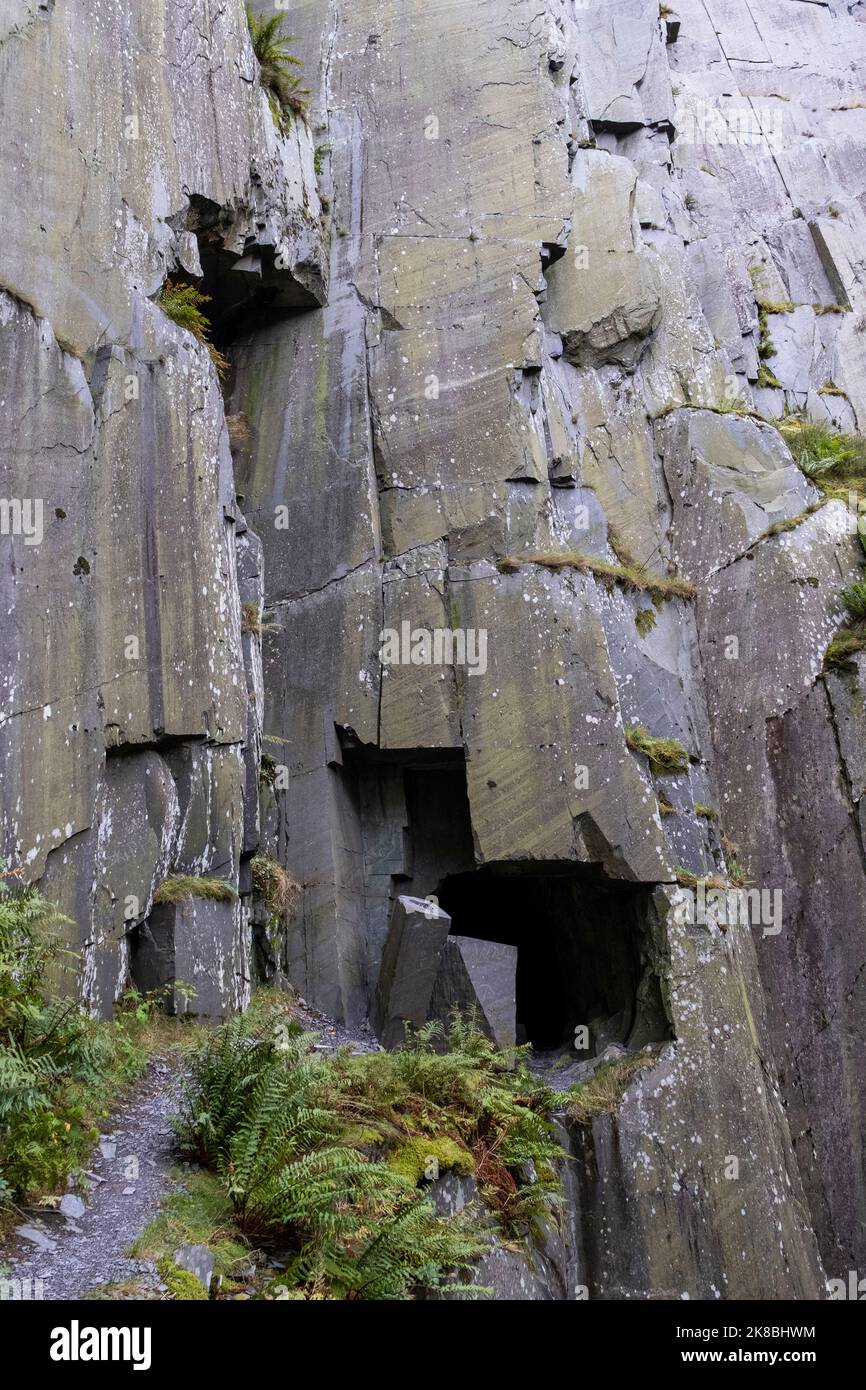 Dinorwic Slate Quarry, situated between the villages of Dinorwig and ...