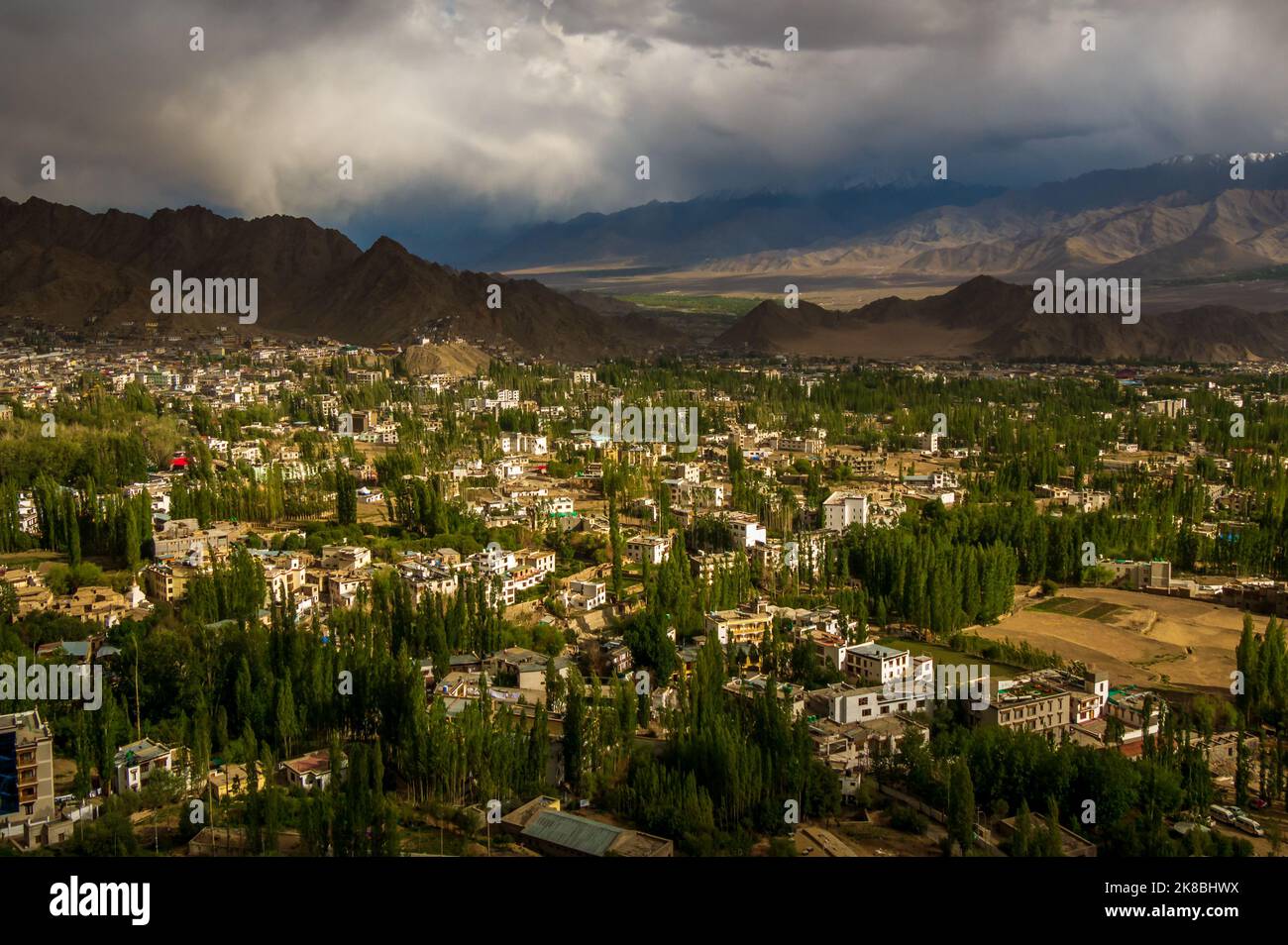 Beautiful landscape of Ladakh covering mountain range and sky, highest ...