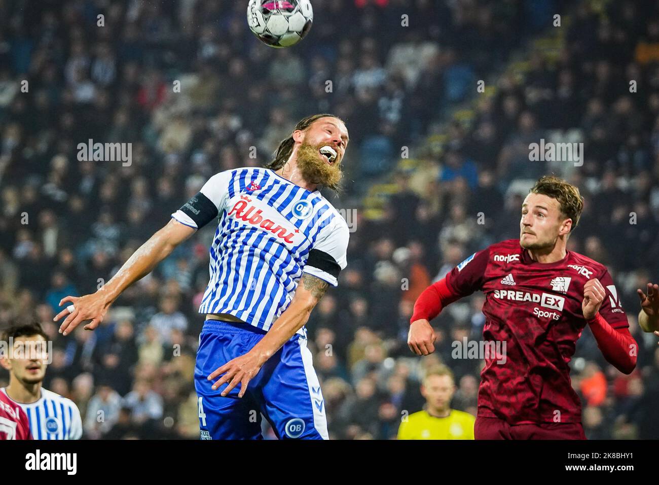 Odense, Denmark. 21st Oct, 2022. Bjorn Paulsen (4) of OB seen during ...
