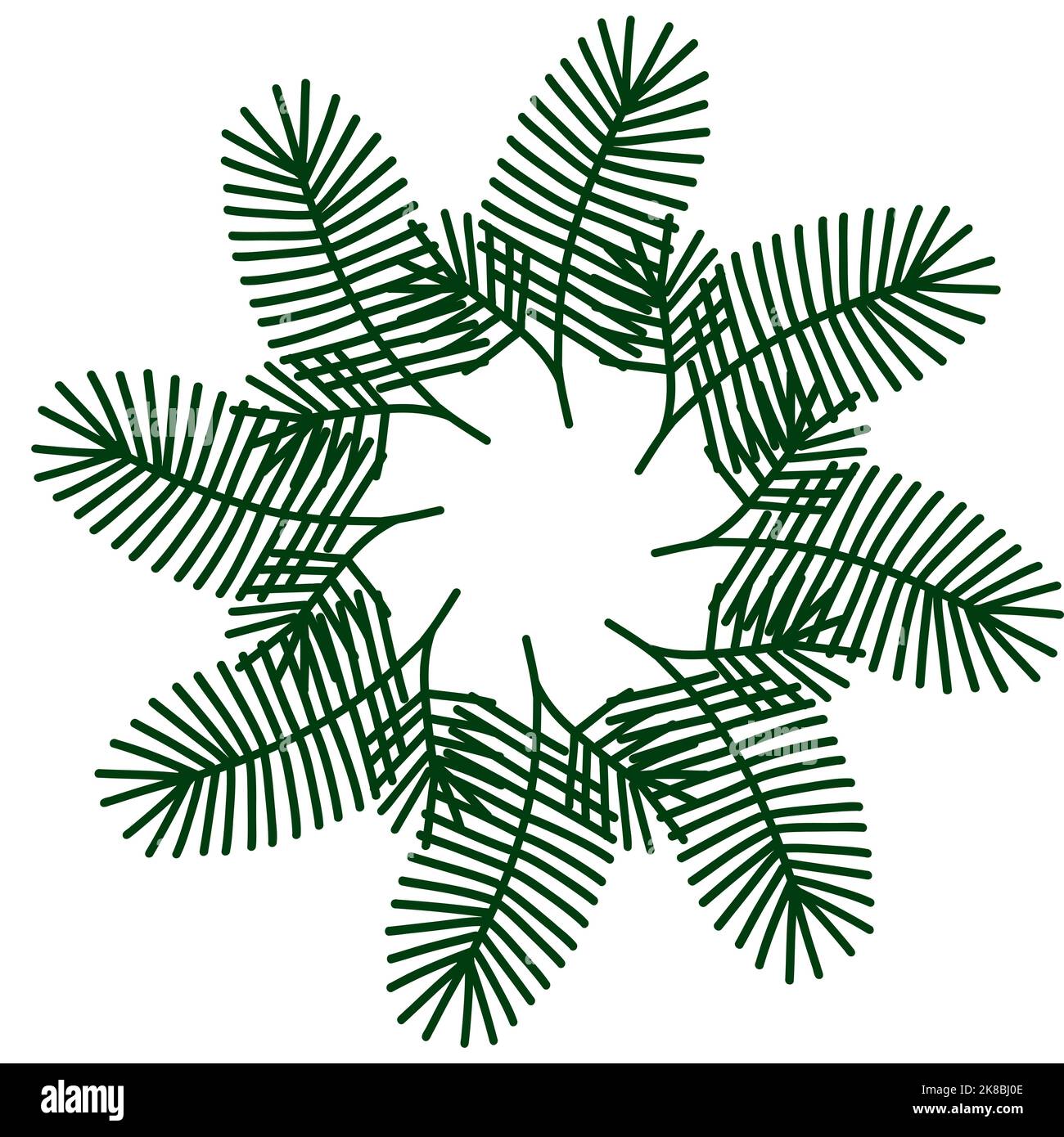 Simple seamless forest pattern Cut Out Stock Images & Pictures - Alamy