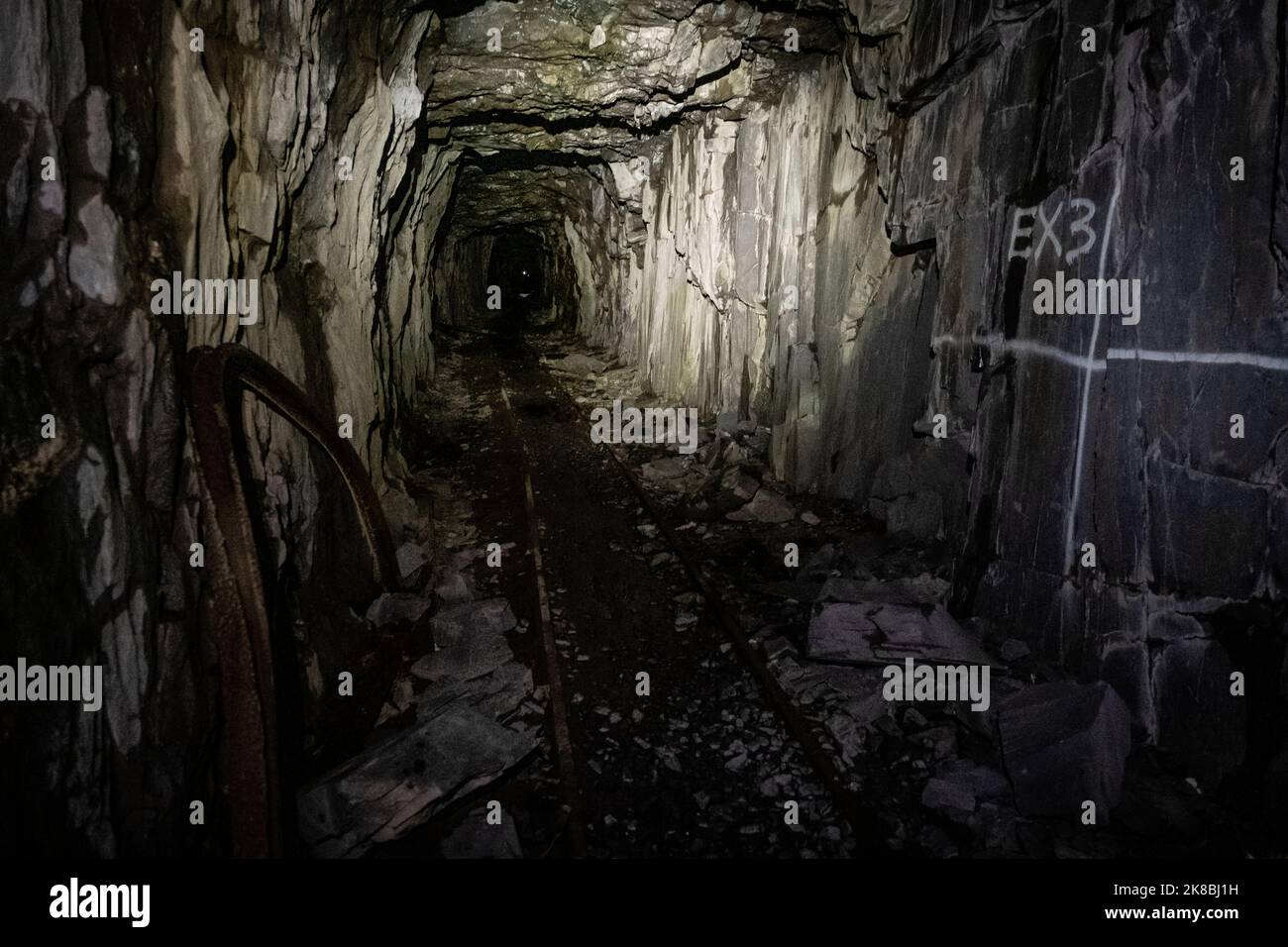 Dinorwic Slate Quarry, situated between the villages of Dinorwig and ...