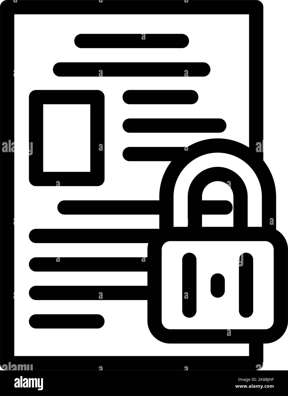 privacy padlock line icon vector illustration Stock Vector Image & Art ...