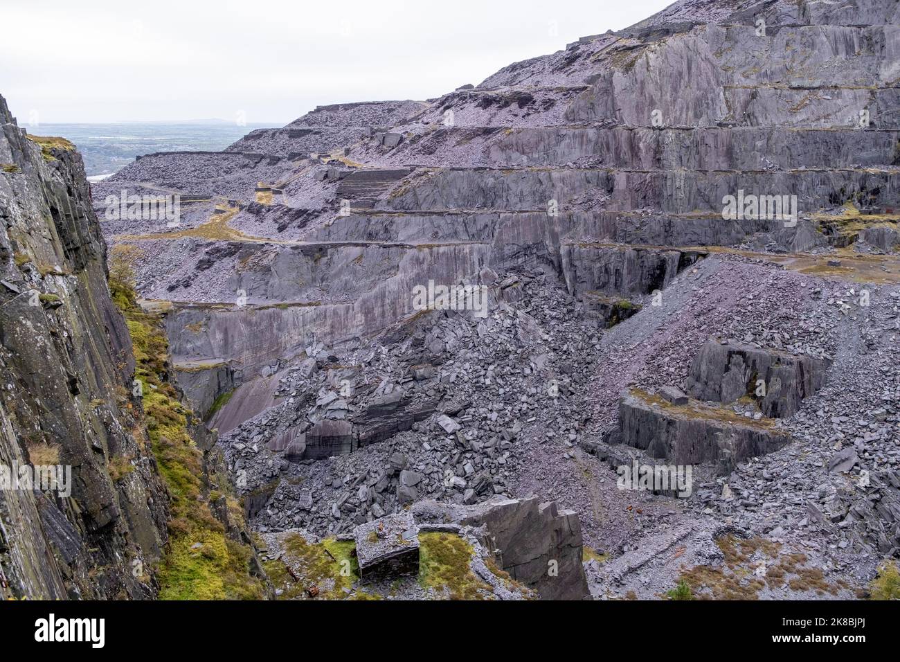 Dinorwic Slate Quarry, situated between the villages of Dinorwig and ...