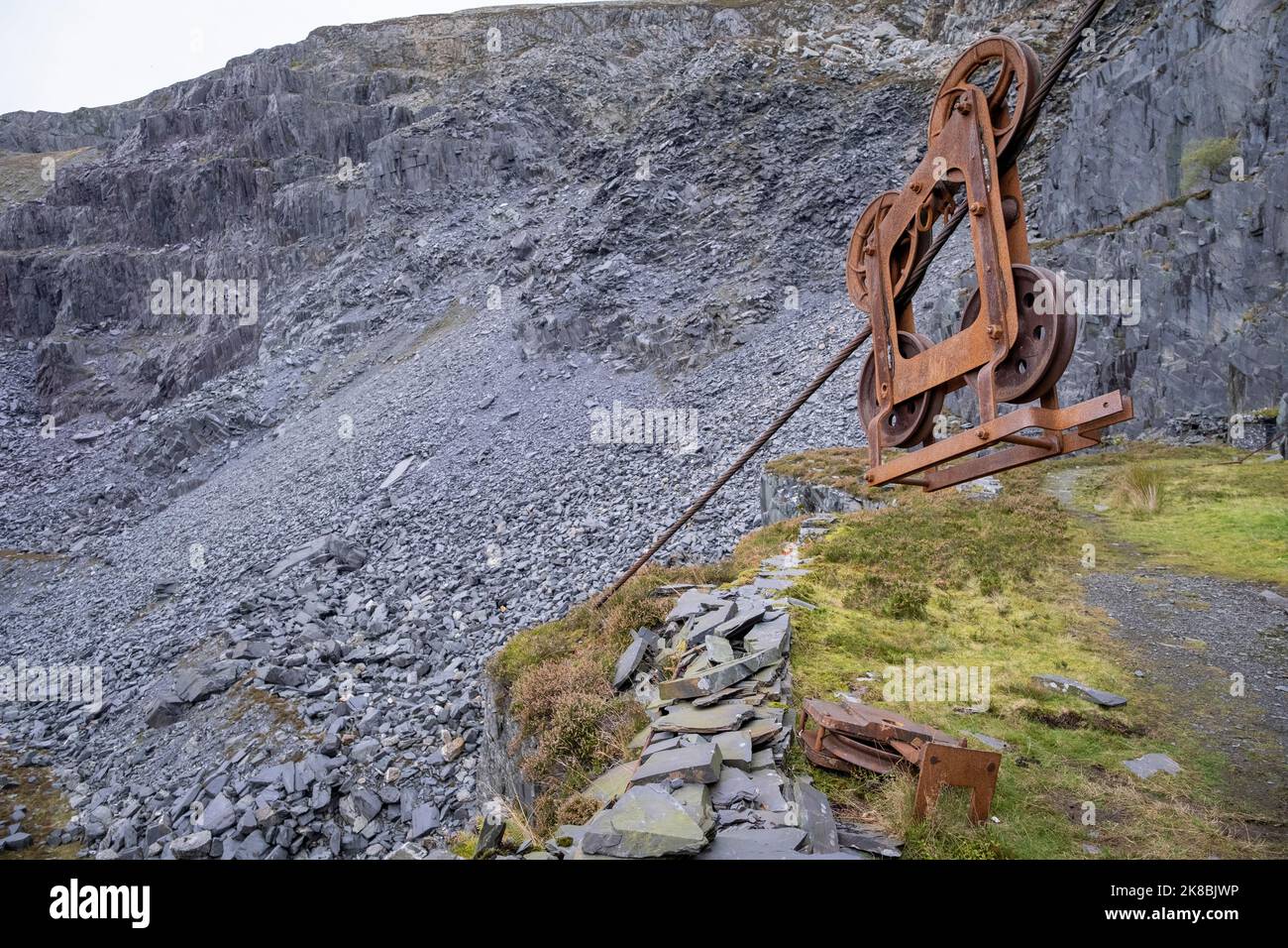 Dinorwic Slate Quarry, situated between the villages of Dinorwig and ...