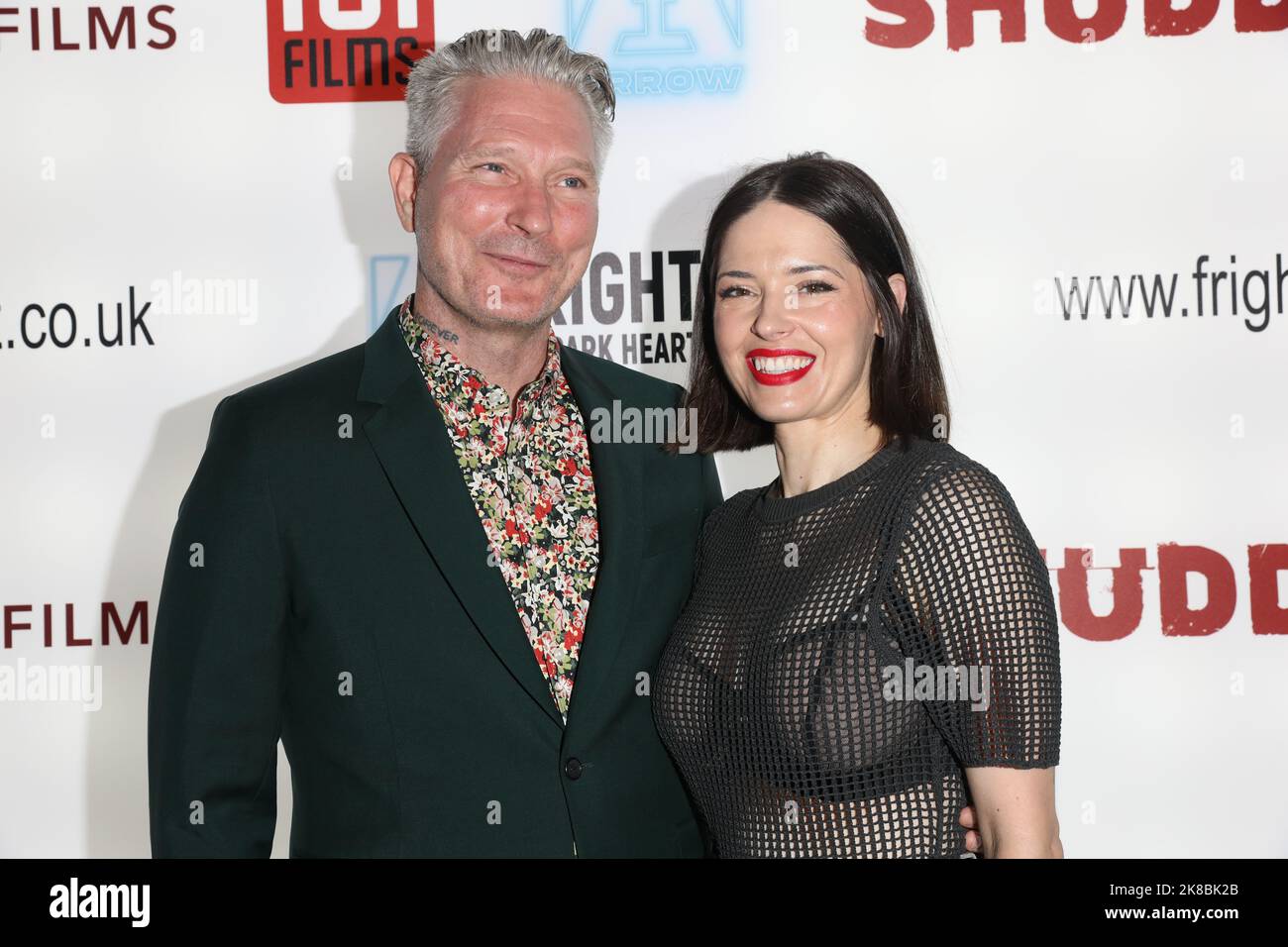 Travis Stevens and Sara Lind attend 'A Wounded Fawn' film premiere ...