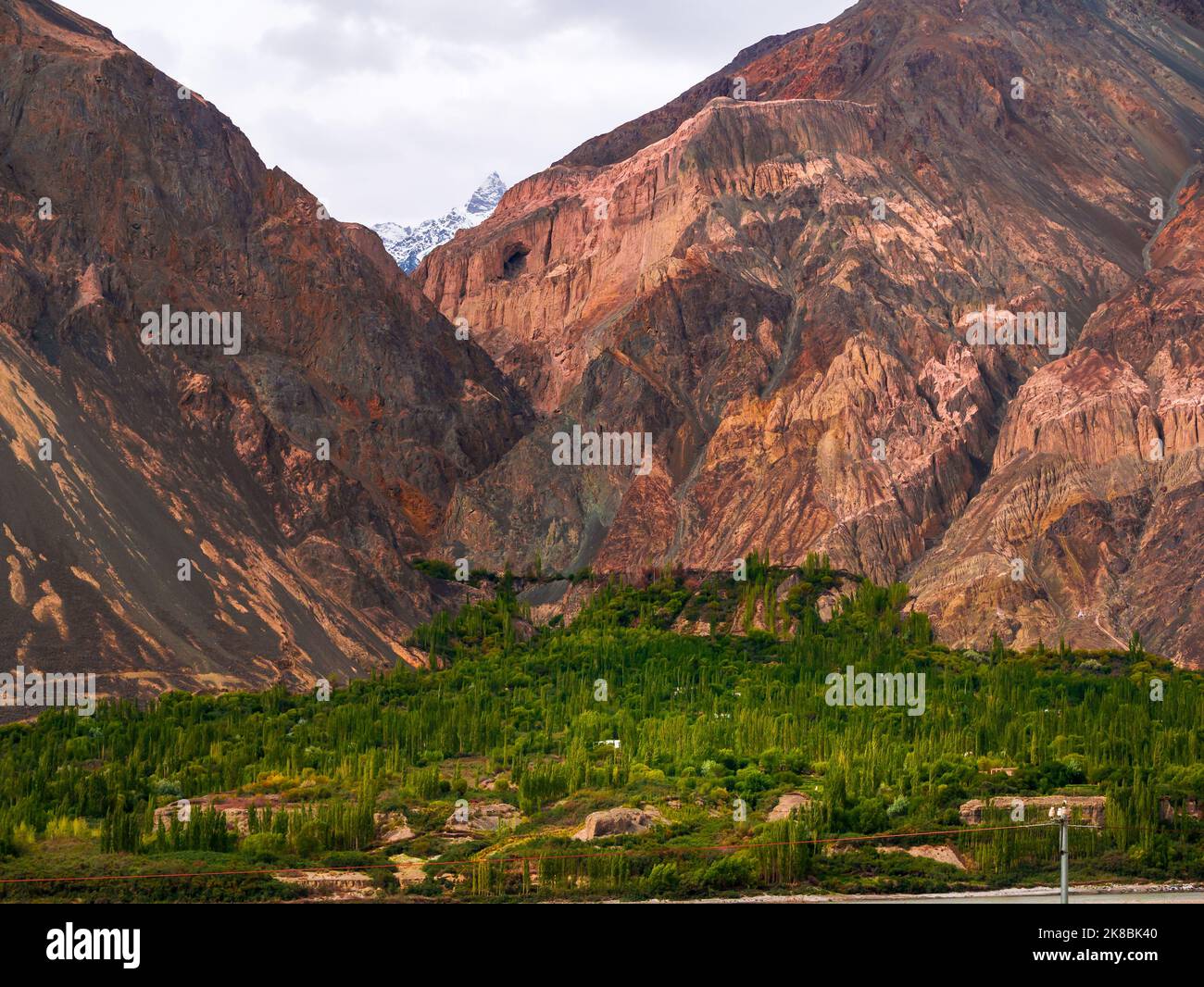 Beautiful landscape of Ladakh covering mountain range and sky, highest ...