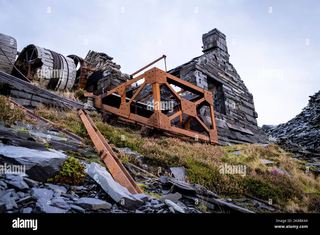 Dinorwic Slate Quarry, situated between the villages of Dinorwig and ...