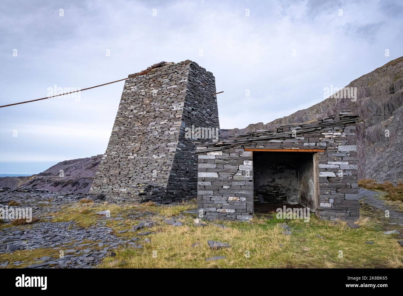Dinorwic Slate Quarry, situated between the villages of Dinorwig and ...