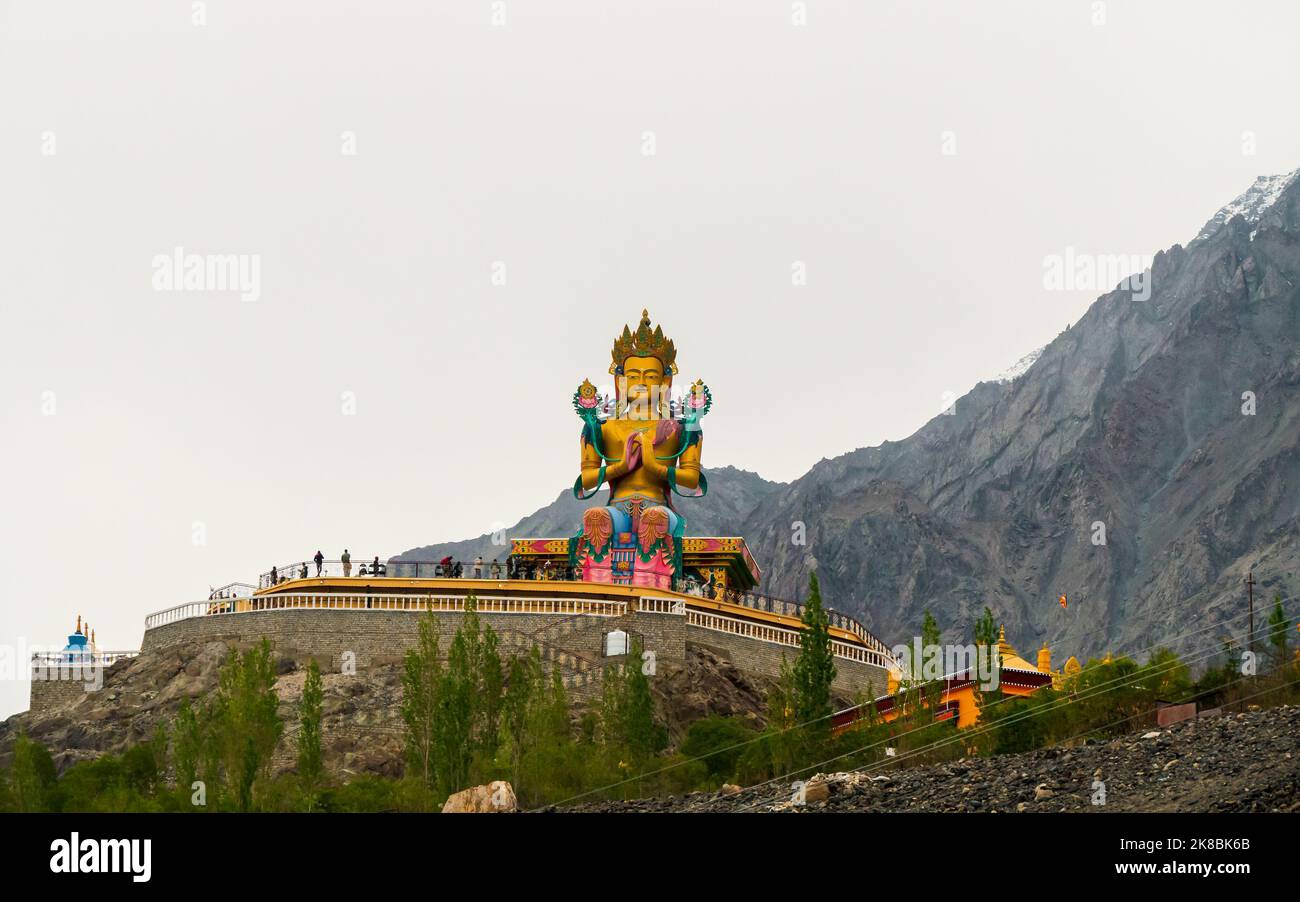 Beautiful Buddha statue at Diskit Monastery, oldest and largest ...