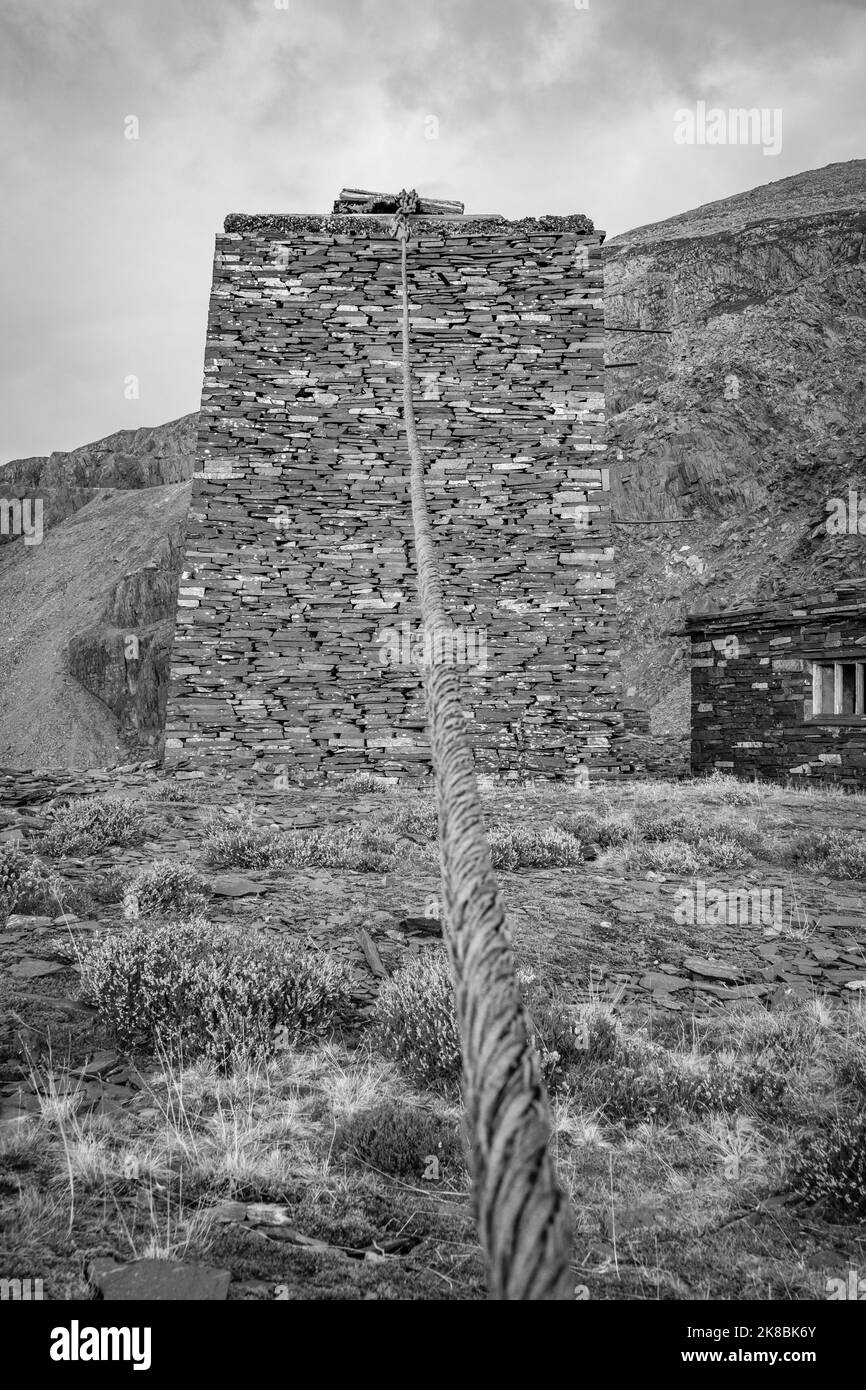 Dinorwic Slate Quarry, situated between the villages of Dinorwig and ...