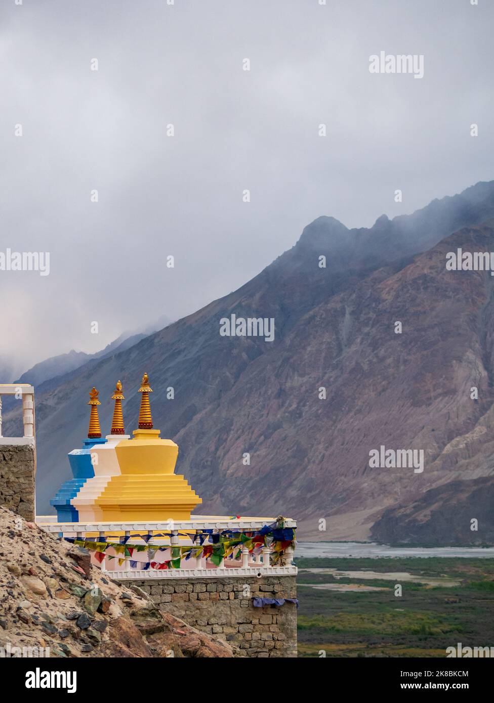 Buddhist Stupa at Diskit Monastery, oldest and largest Buddhist ...