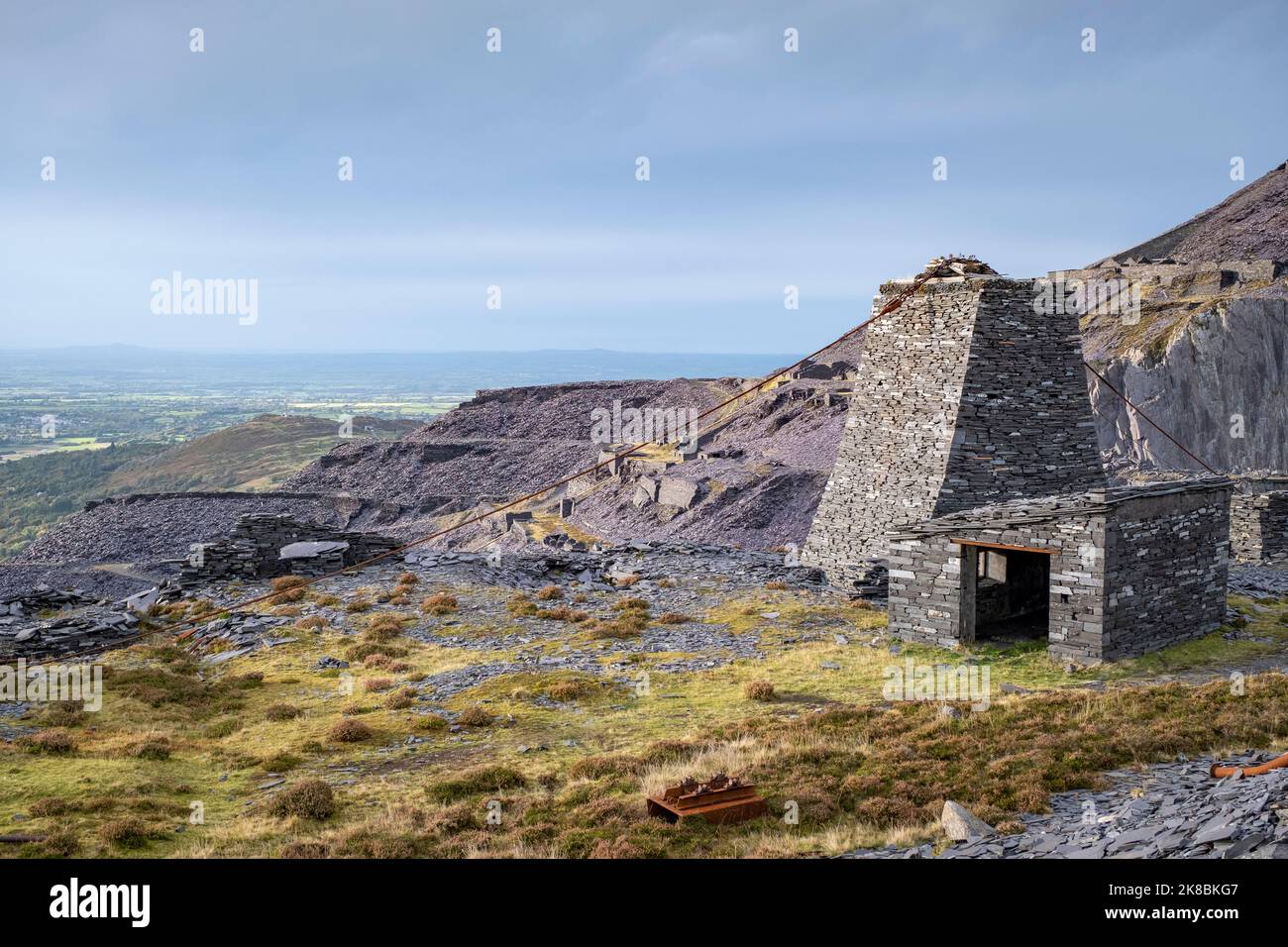 Dinorwic Slate Quarry, situated between the villages of Dinorwig and ...