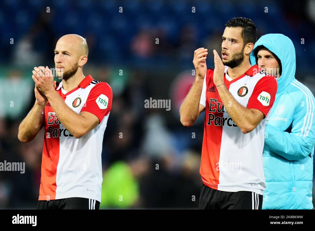 Rotterdam - Gernot Trauner of Feyenoord, David Hancko of Feyenoord ...