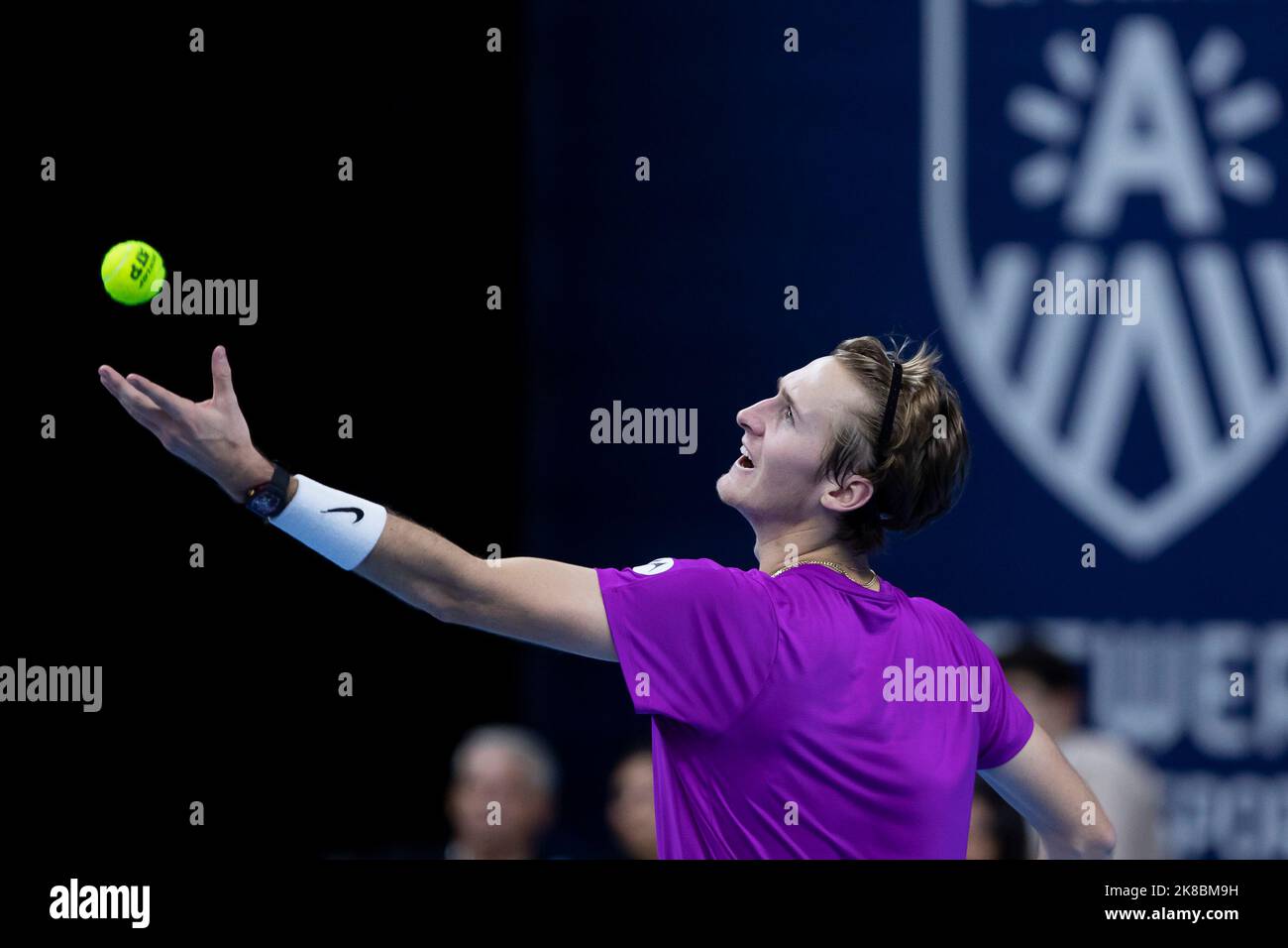 American Sebastian Korda pictured in action during the men's single ...