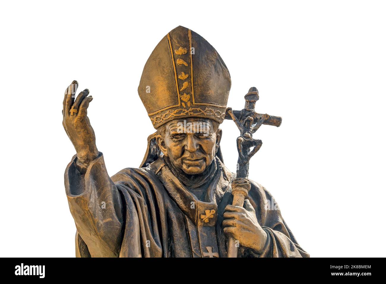 Sculpture of Pope John Paul II in Holguin, Cuba Stock Photo - Alamy