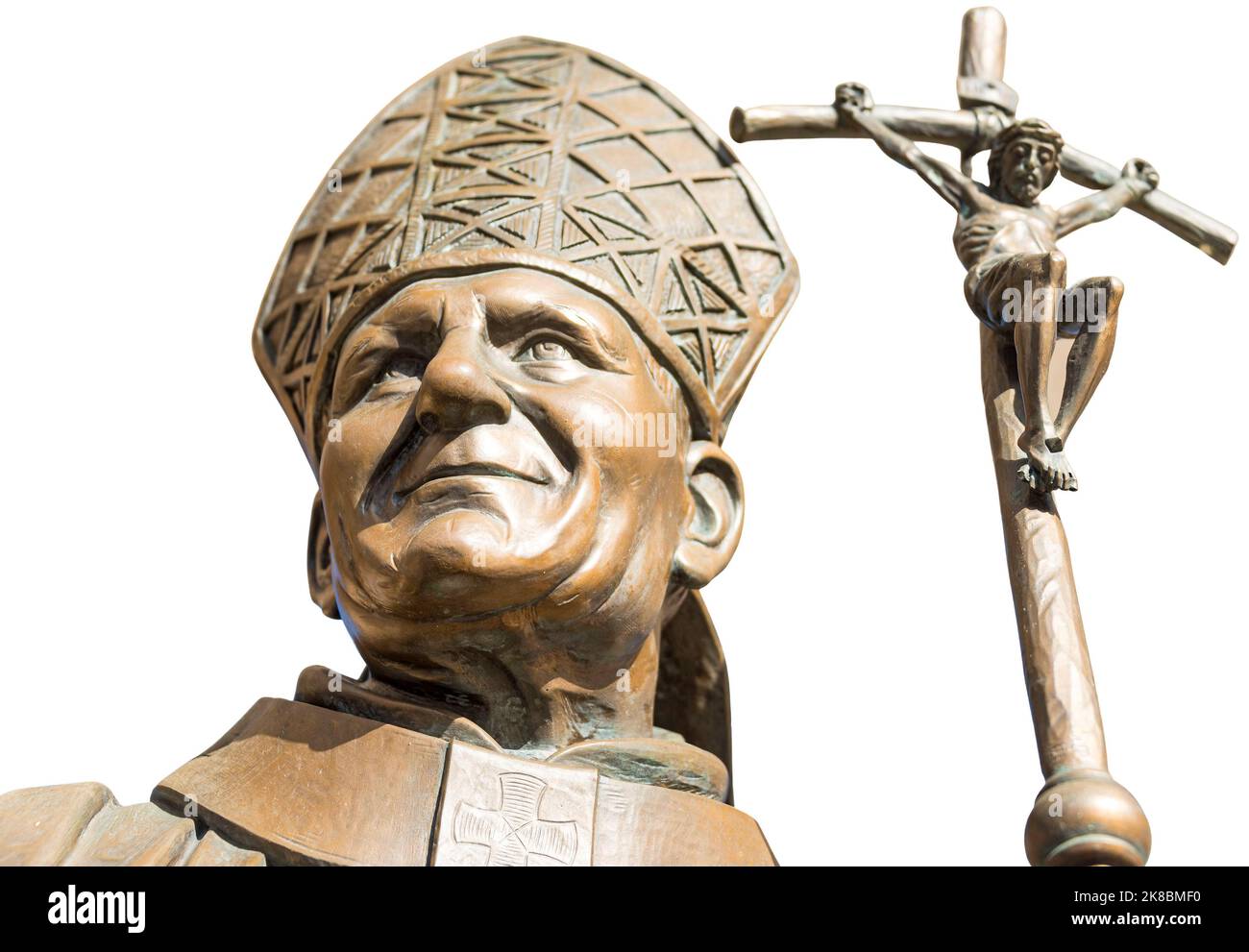 Sculpture of Pope John Paul II in Santa Clara, Cuba Stock Photo - Alamy