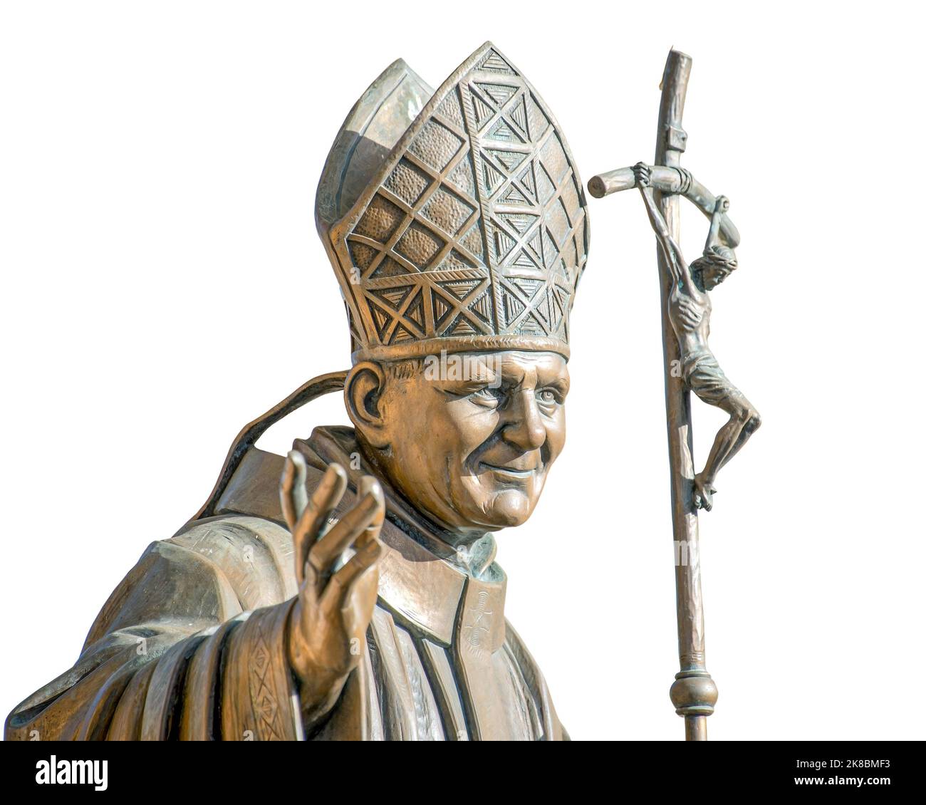 Sculpture of Pope John Paul II in Santa Clara, Cuba Stock Photo - Alamy