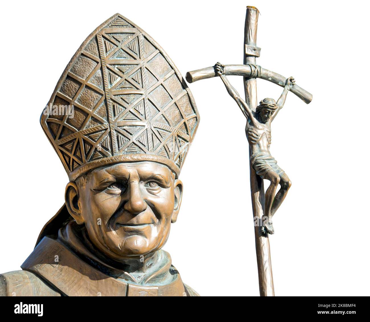 Sculpture of Pope John Paul II in Santa Clara, Cuba Stock Photo - Alamy