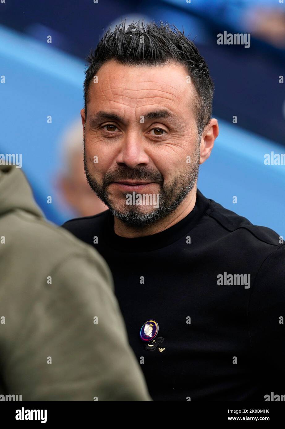 Manchester, UK. 22nd Oct, 2022. Roberto De Zerbi manager of Brighton ...