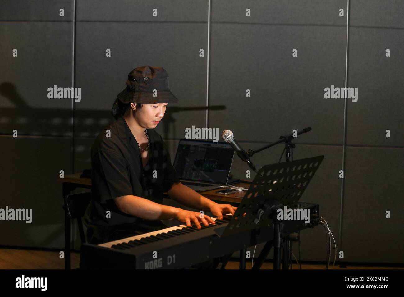 Pianist Daniel Chu photographed in Kwai Chung.17OCT22 SCMP / Xiaomei Chen Stock Photo - Alamy