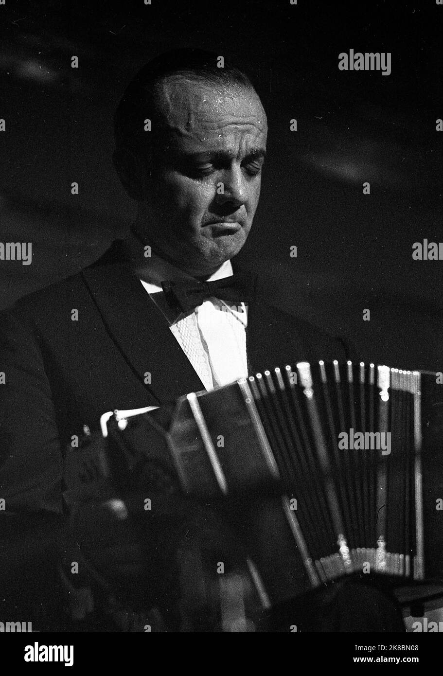Astor Piazzolla, Argentine bandoneonist and composer of tango music ...