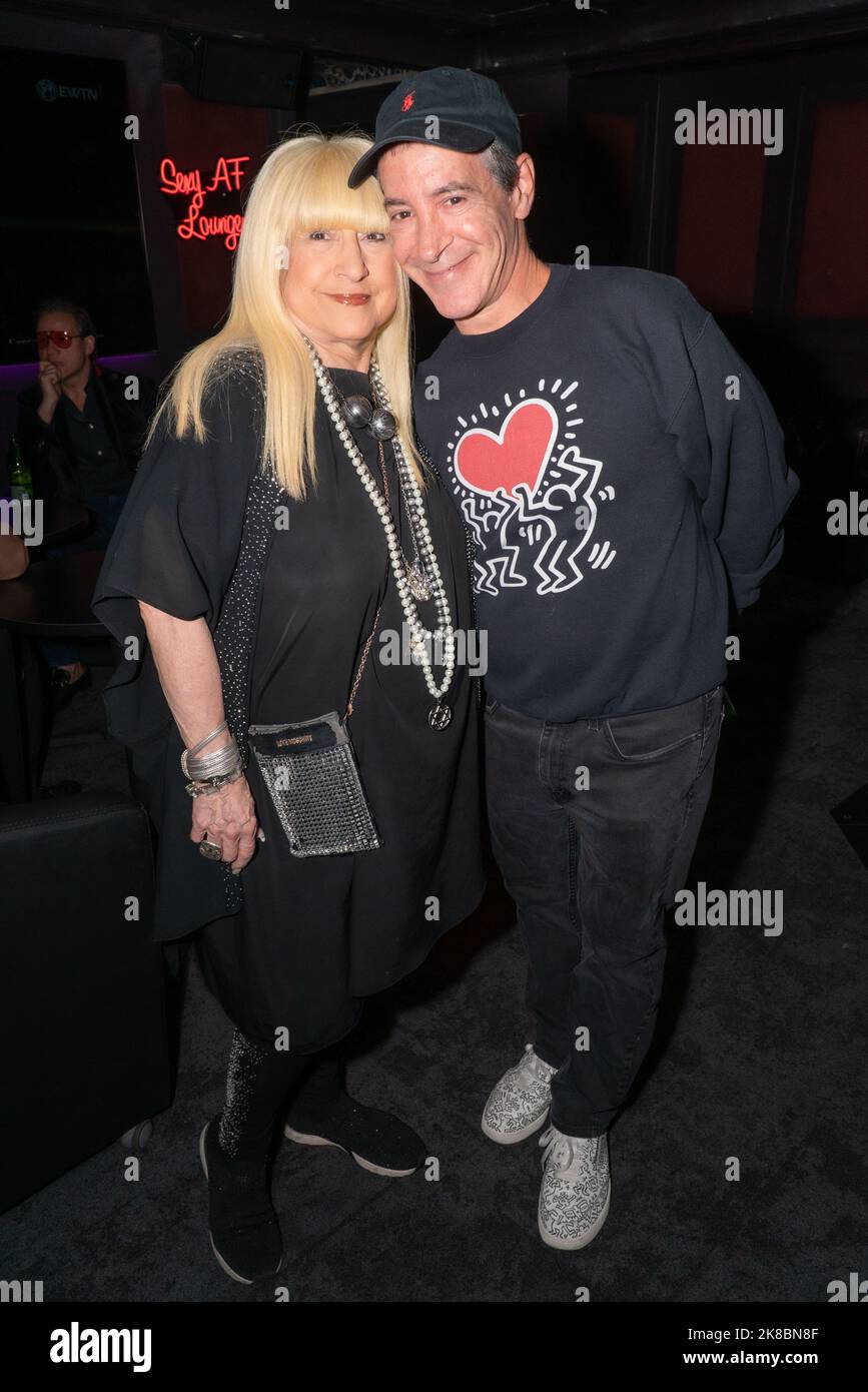 Shelly Bromfield and Adam Sands attend Popstar Aaron Paul Milestone ...