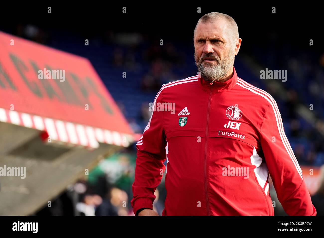 Rotterdam - Feyenoord assistent-trainer John de Wolf during the match ...