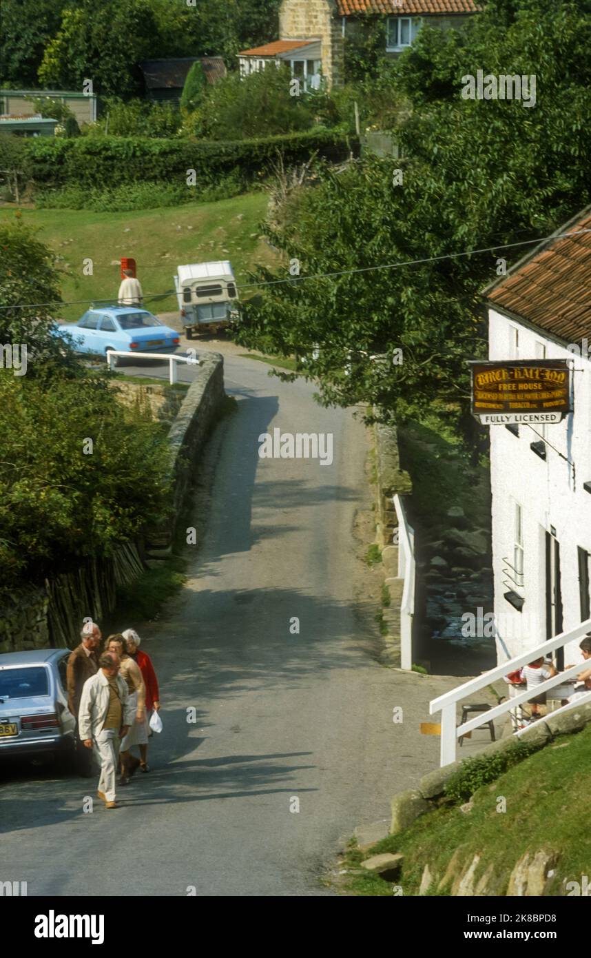 1980s archive image of Birch Hall Inn at Beck Hole on North York Moors ...