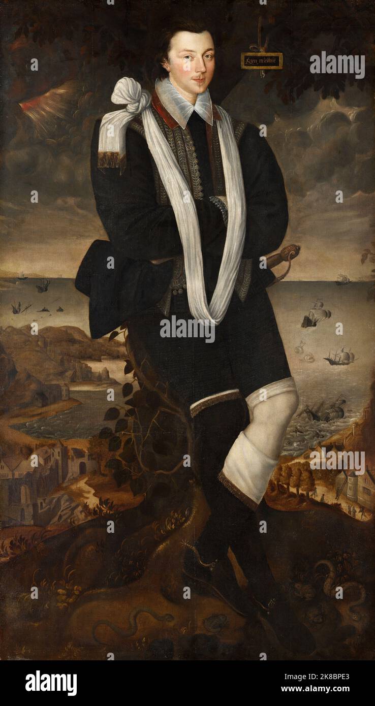 Portrait of Anthony Maria Browne, 2nd Viscount Montagu. Robert Peake ...