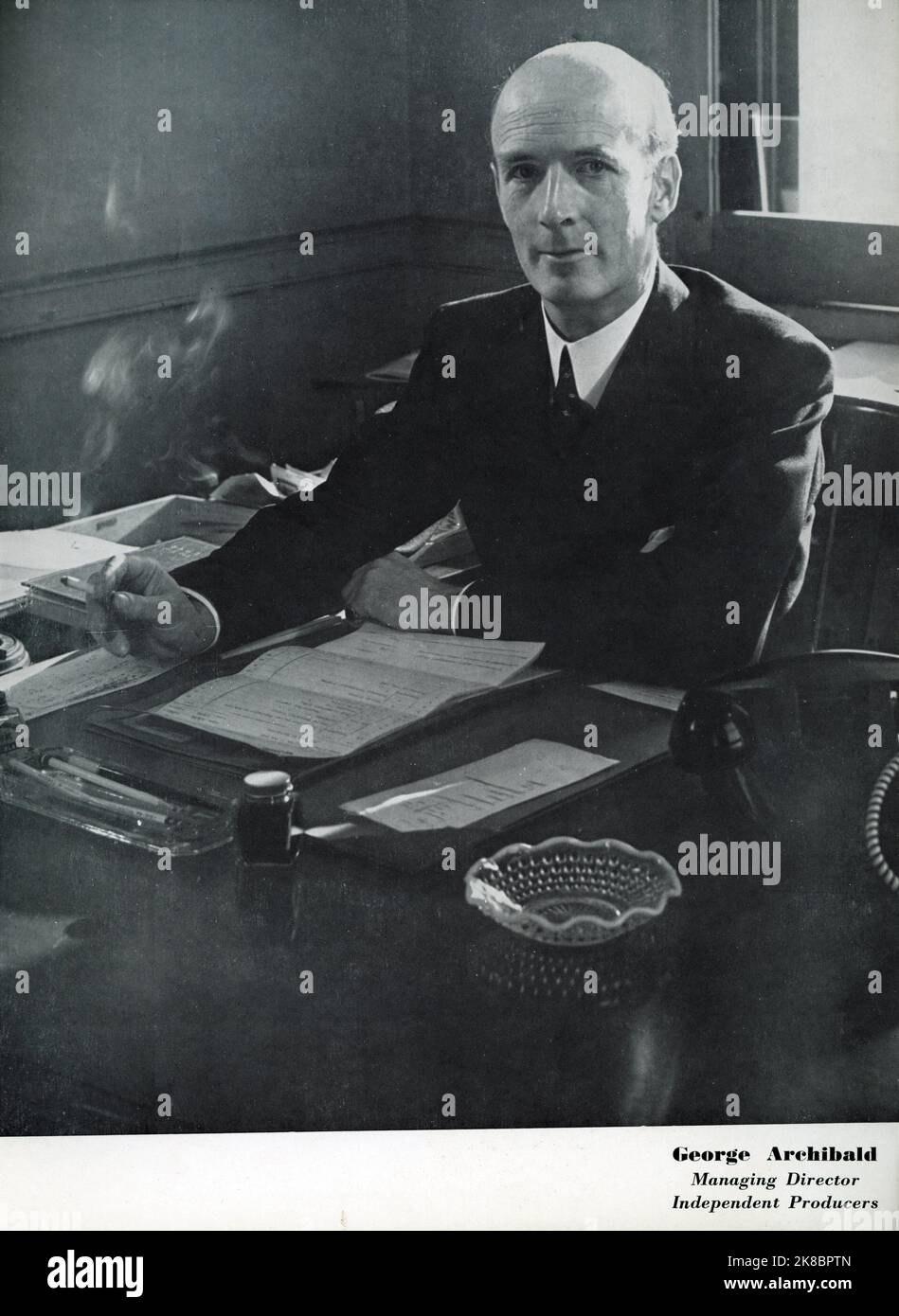 GEORGE ARCHIBALD Portrait as Managing Director of the production ...