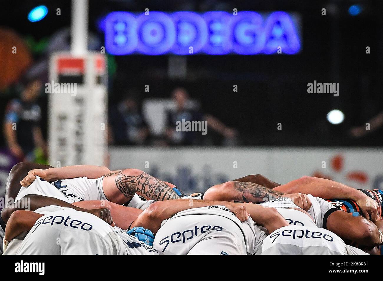 Scrum illustration during the French championship Top 14 rugby union ...