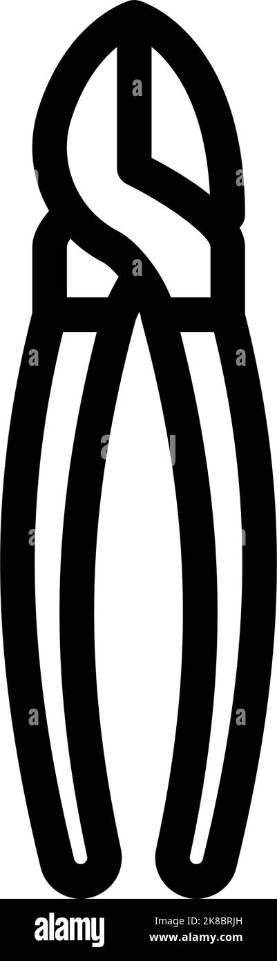 Diagonal pliers Stock Vector Images - Alamy