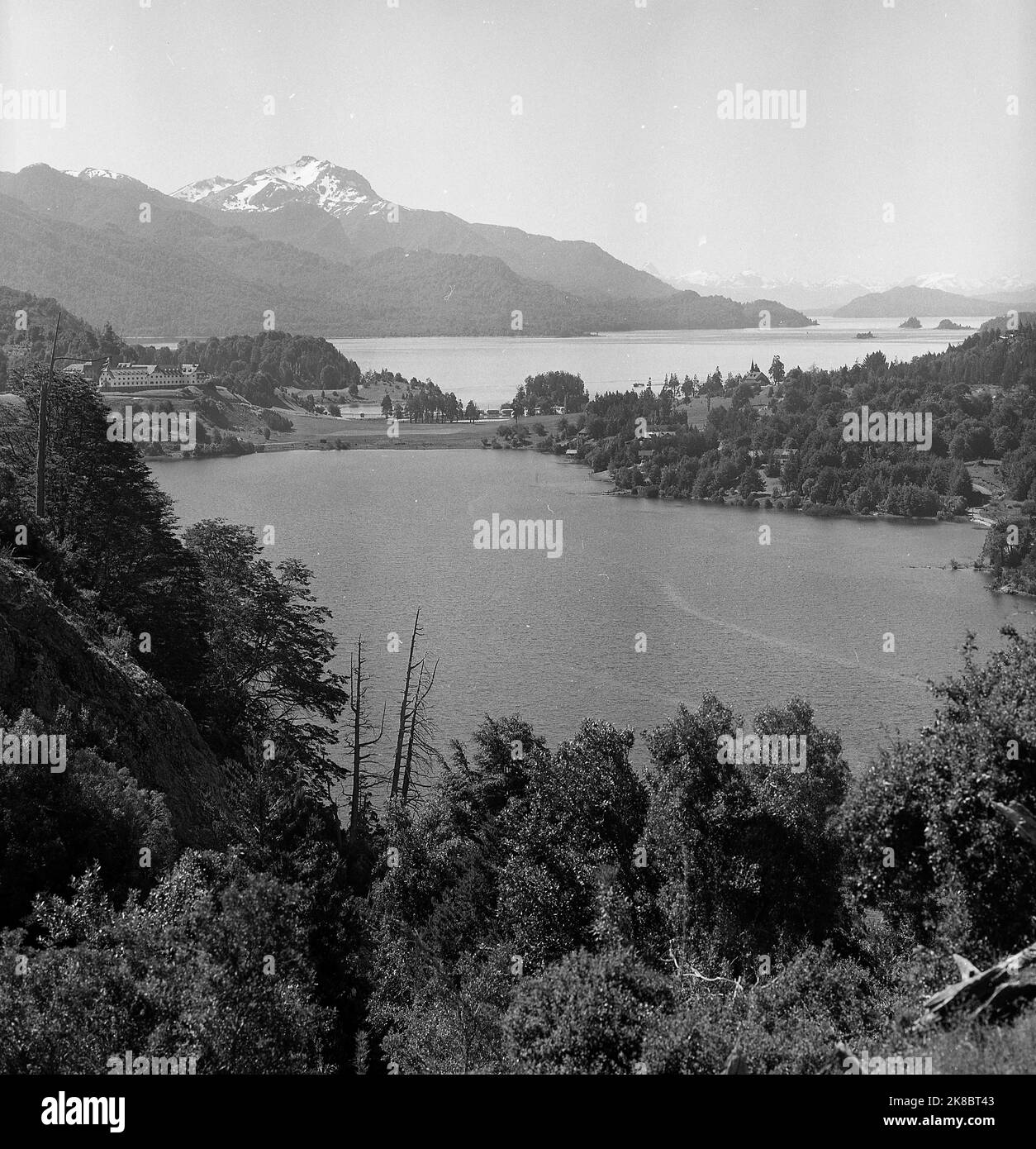 Lago Lolog, Lolog lake, near San Martín de los Andes, Neuquén province ...