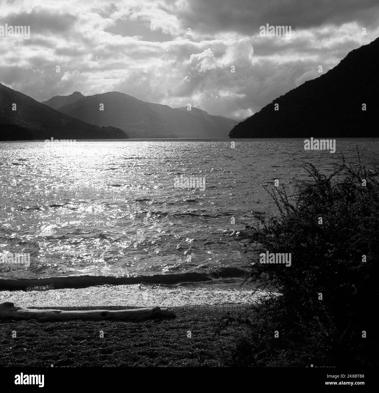 Lago Lolog, Lolog lake, near San Martín de los Andes, Neuquén province ...