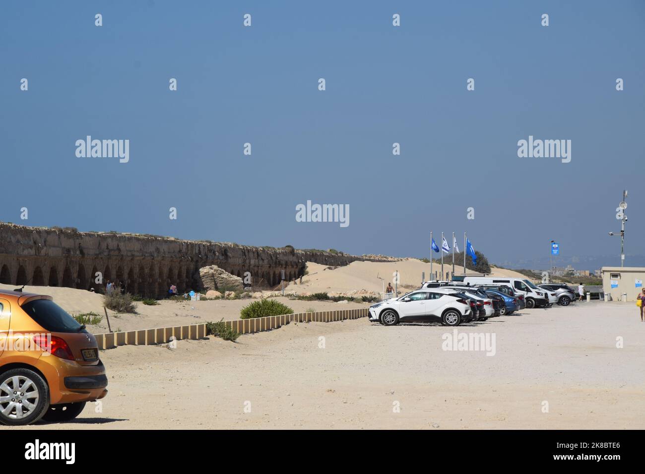 Hadrianic Aqueduct of Caesarea - Beit Hanania, Israel Stock Photo - Alamy