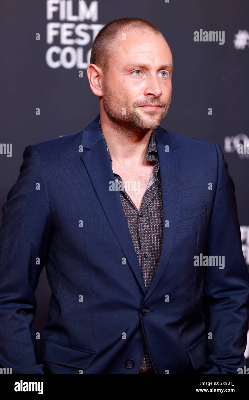 Cologne, Germany. 22nd Oct, 2022. Actor Max Riemelt, arrives for the screening of the event ...