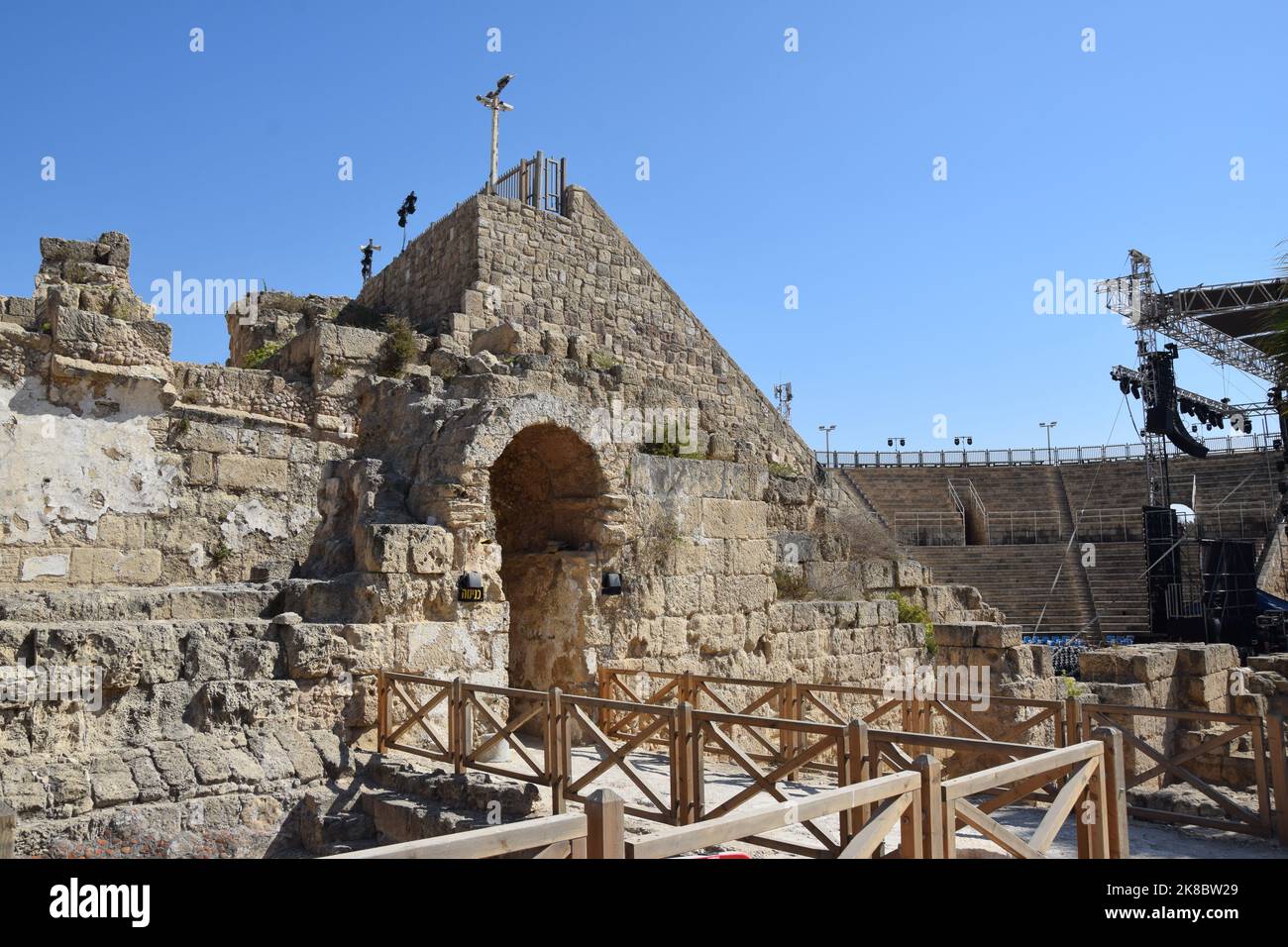 Amphitheatre "The Theatre" - Remains of the fortified medieval city ...
