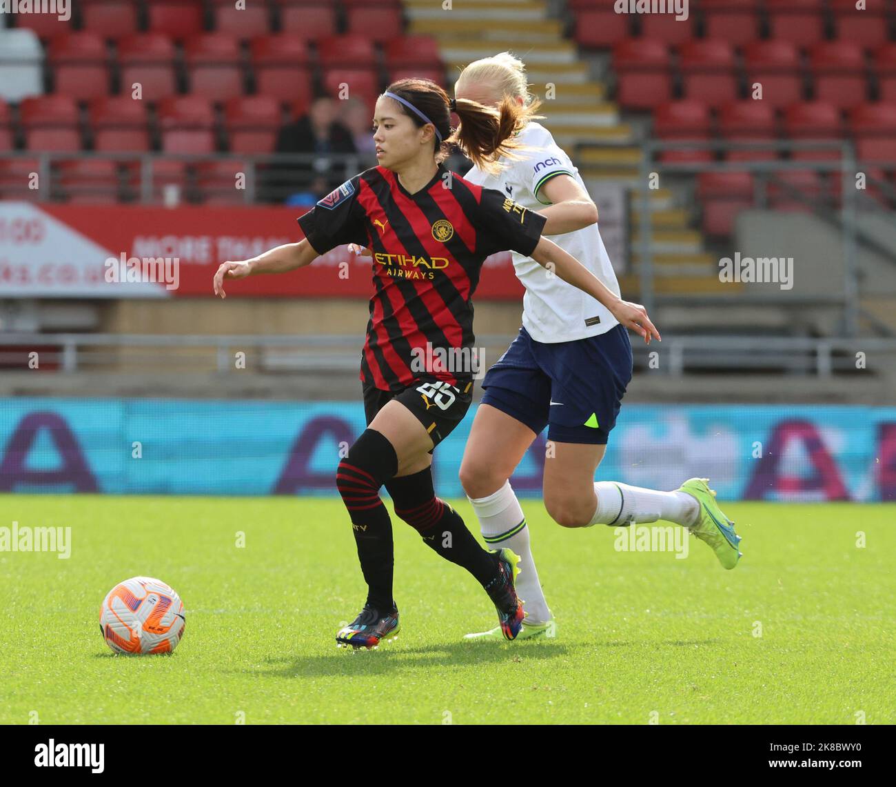 London, UK. 22nd Oct, 2022. Yui Hasegawa of Manchester City WFC during ...