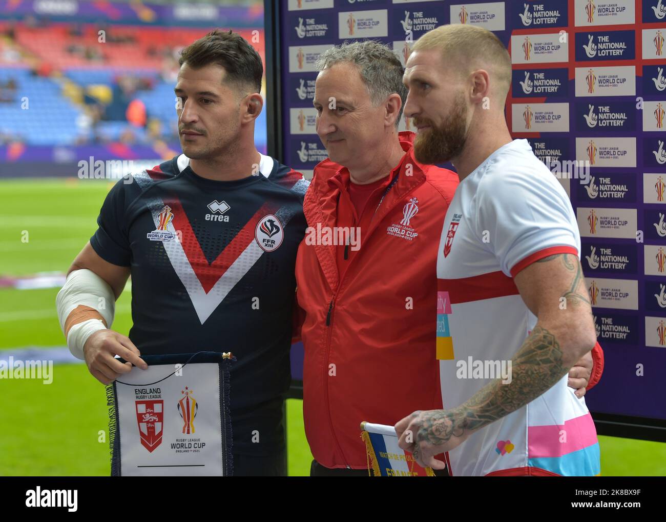 Bolton, , UK on October 22, 2022. England V France : Rugby League World ...