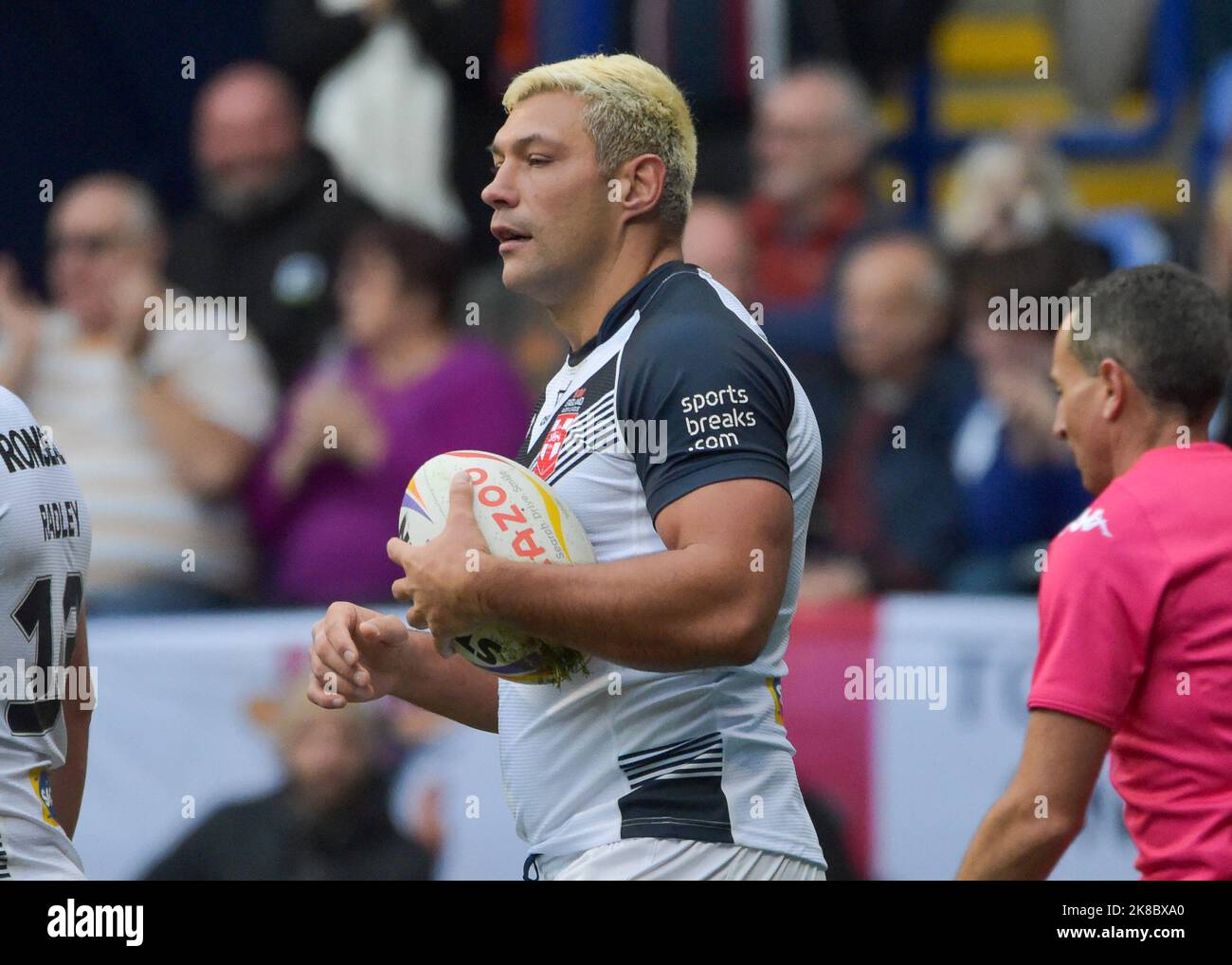 Bolton, , UK on October 22, 2022. England V France : Rugby League World ...
