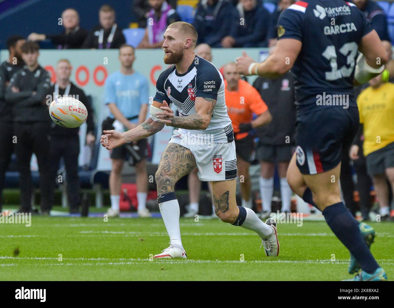 Bolton, , UK on October 22, 2022. England V France : Rugby League World ...