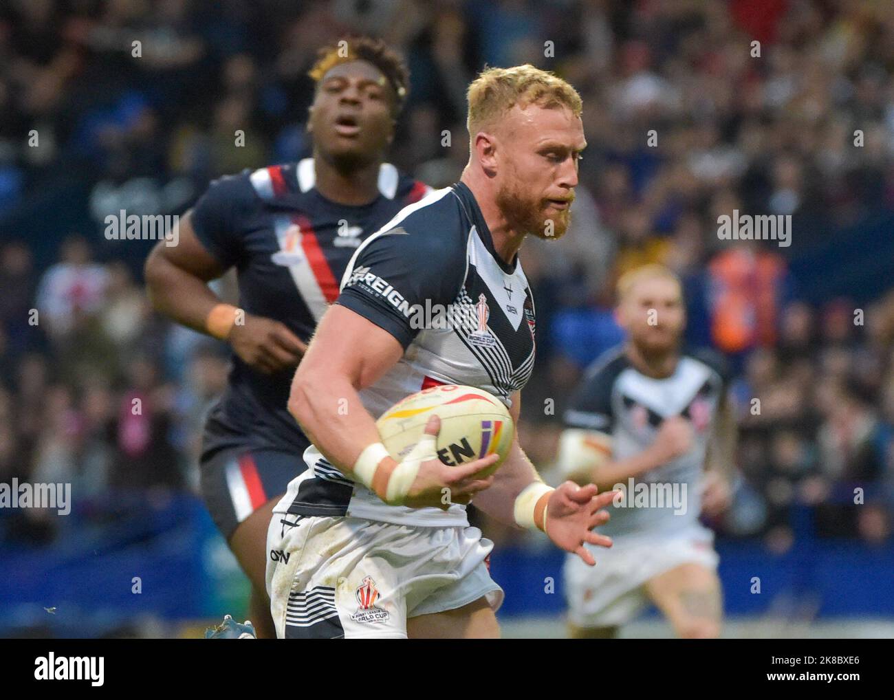 Bolton, , UK on October 22, 2022. England V France : Rugby League World ...
